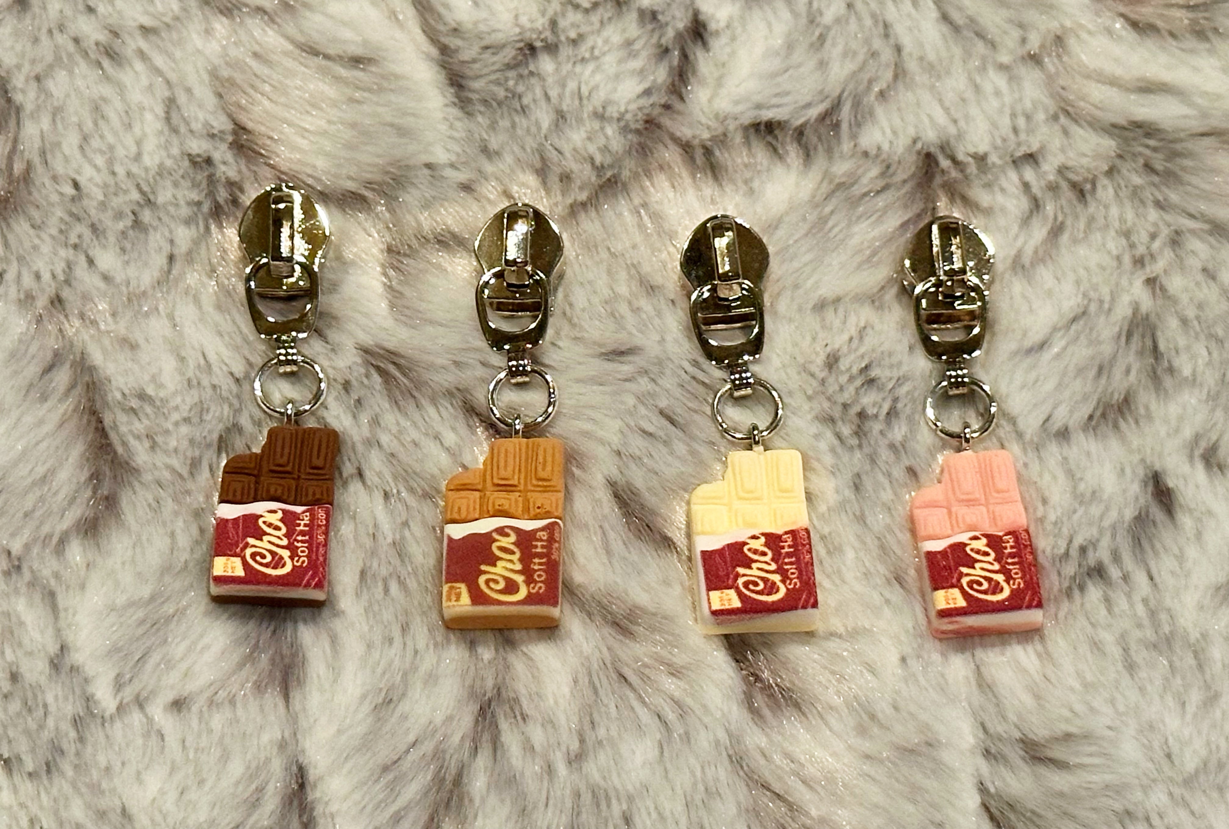 Chocolate Candy Zipper Pulls (resin) – RAW DESIGNS CCTX