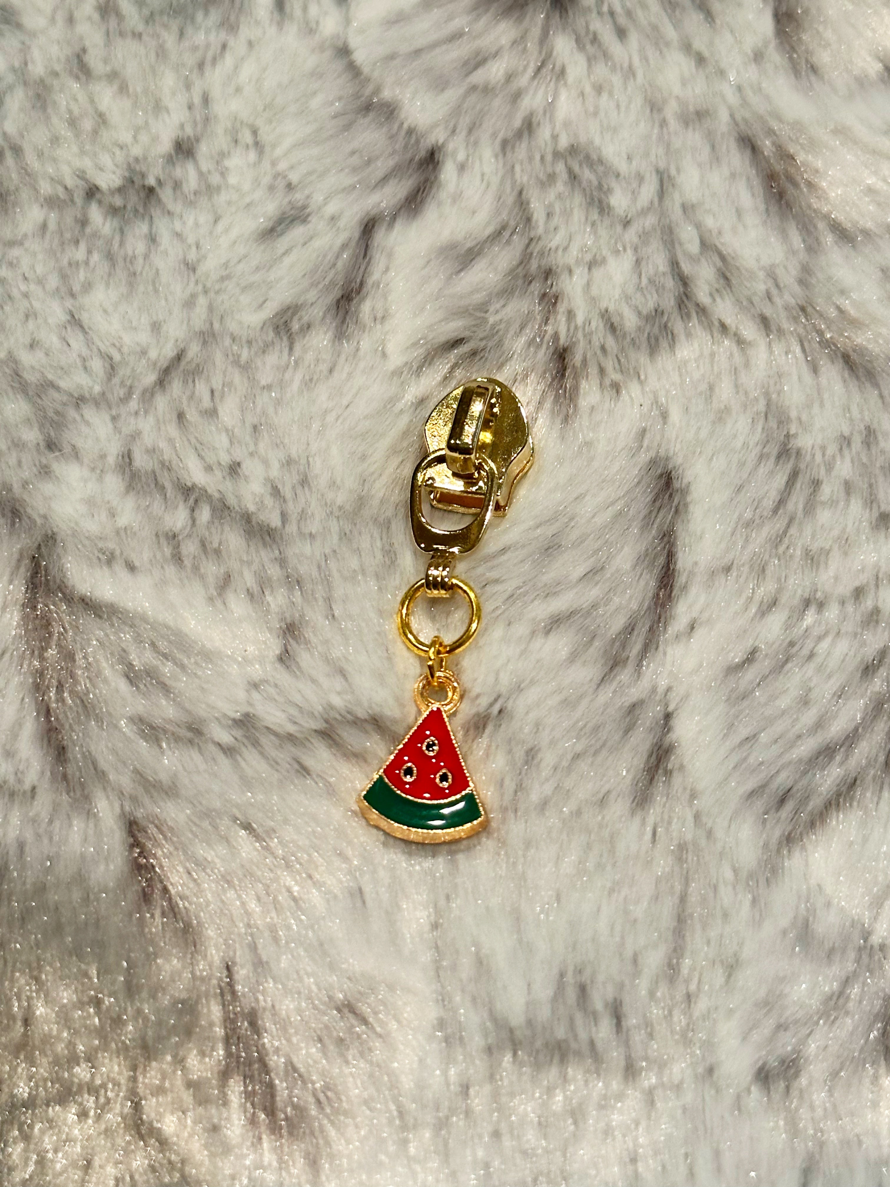 Watermelon Slice Zipper Pull (enamel) – RAW DESIGNS CCTX