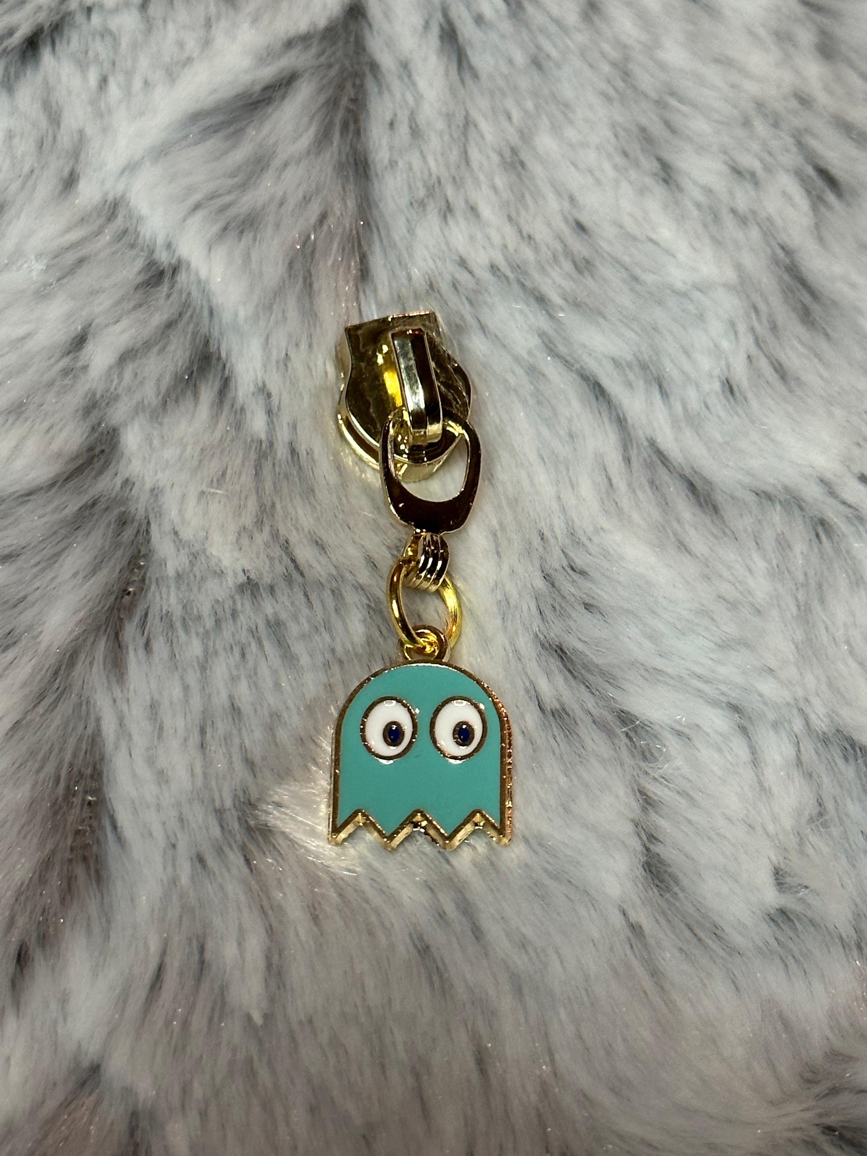 Ghost Gamer Zipper Pull (enamel) – RAW DESIGNS CCTX