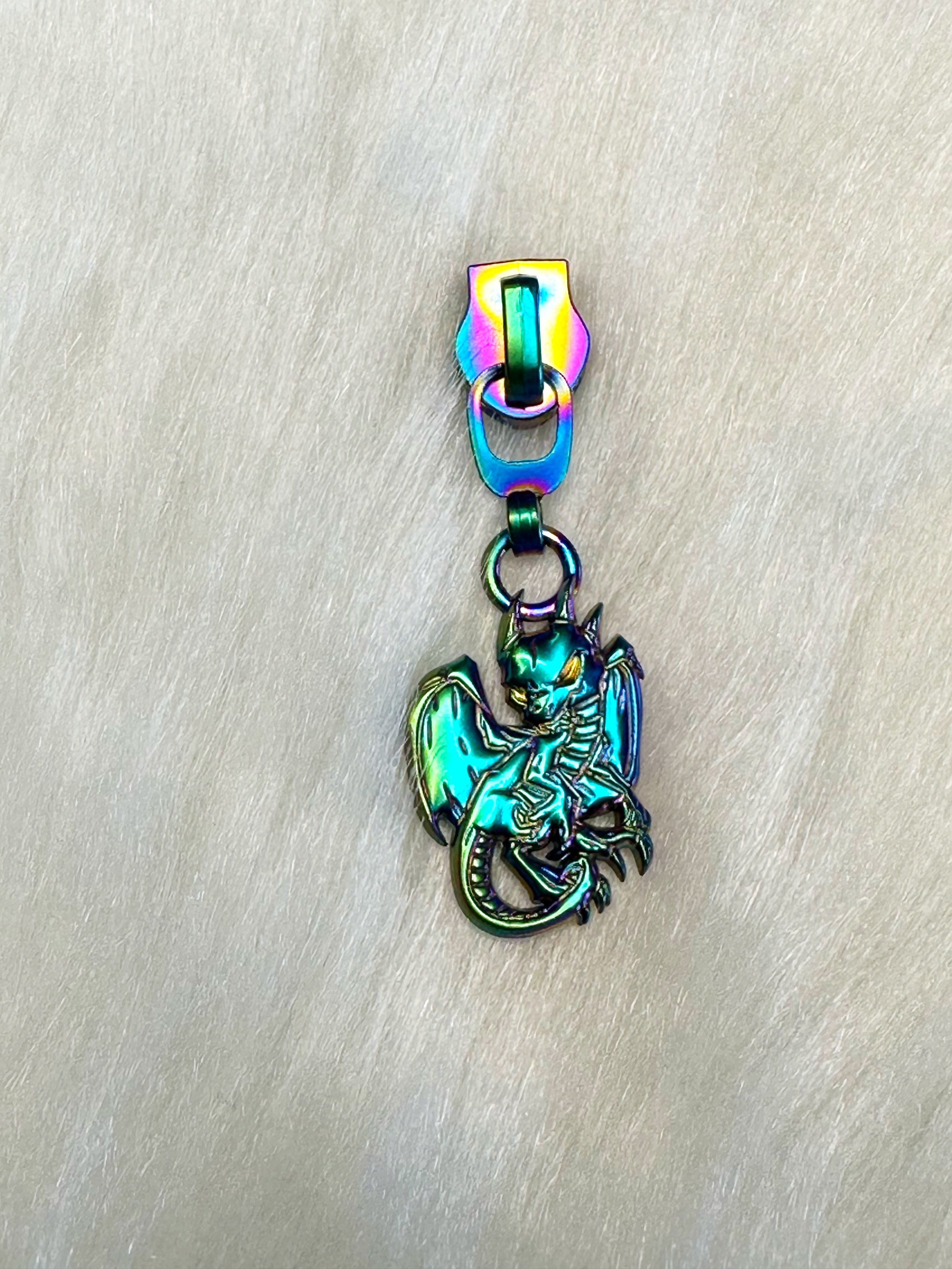 Dragon Zipper Pull (Rainbow Finish) – RAW DESIGNS CCTX
